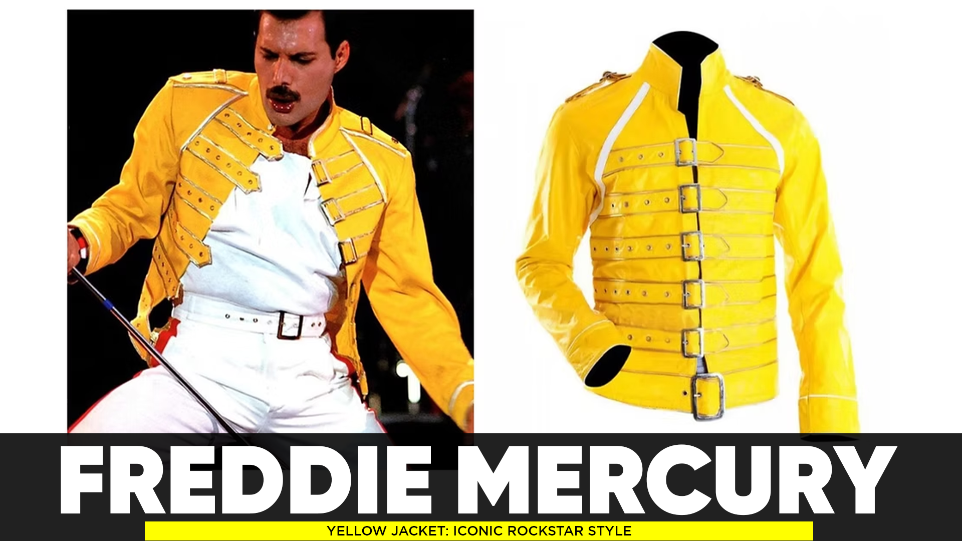 Freddie Mercury Yellow Jacket: Iconic Rockstar Style - Style Tendency
